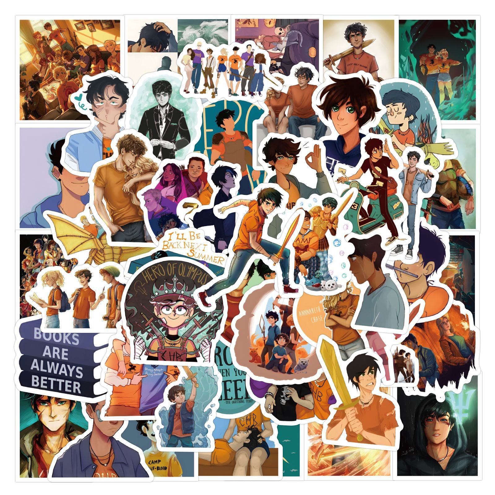 Percy Jackson Sticker Pack (50 Waterproof Stickers) – Kids Library Kenya
