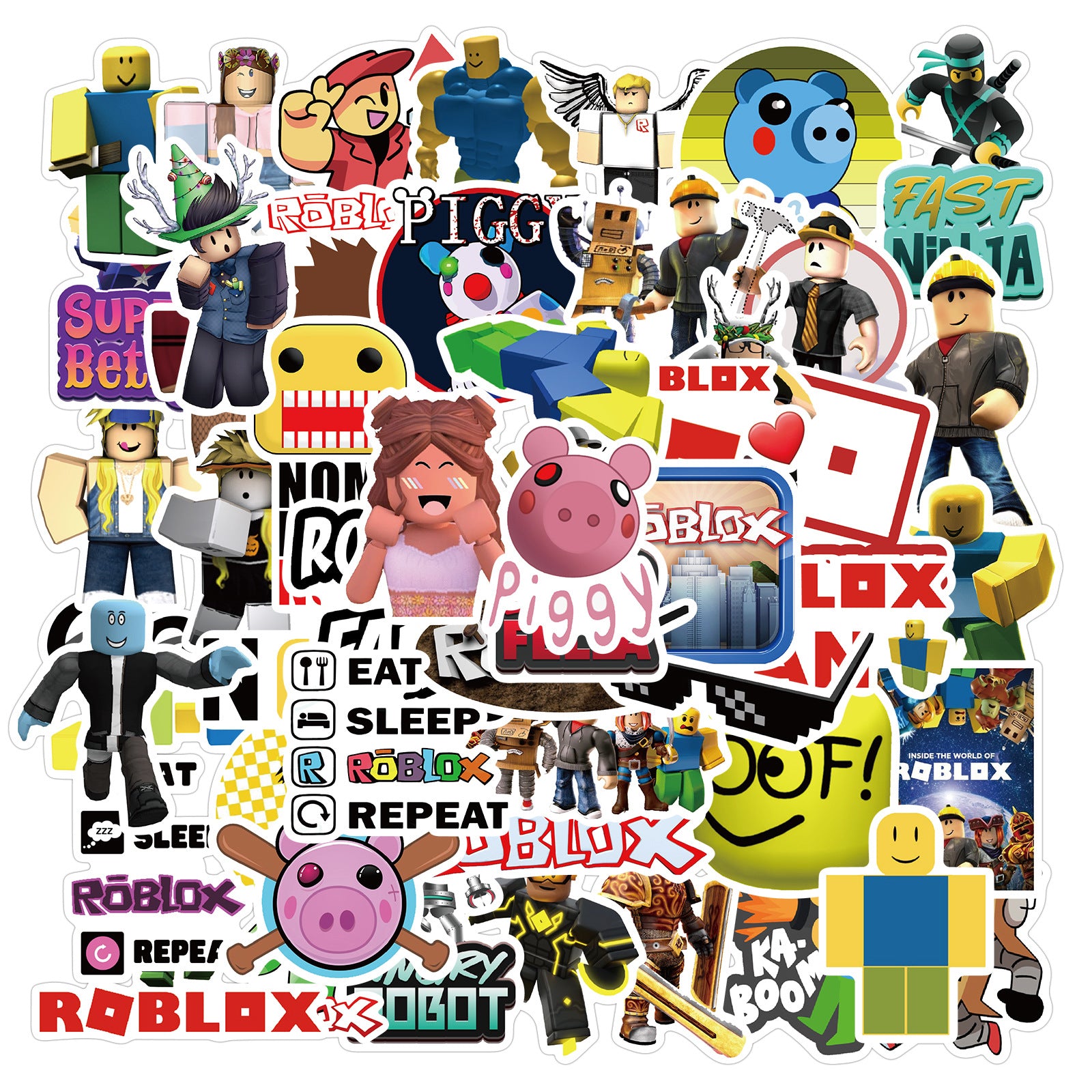 Roblox Gamer Sticker Pack (50pcs) – Waterproof Stickers in Kenya – Kids ...