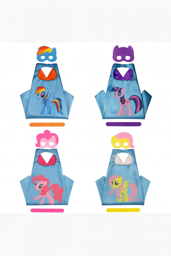 My Little Pony Dress-Up Costume Cape & Mask – Kids Superhero Set – Kids ...