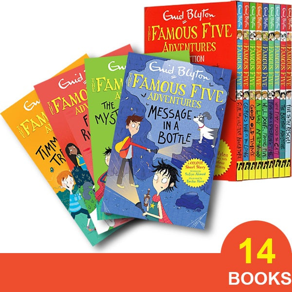 The Famous Five Full Color Adventure Set (14 Books) | Enid Blyton ...