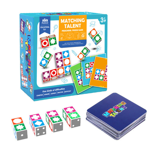 Matching Talent Puzzle Game – Preschool Logic & Shape Matching Toy ...